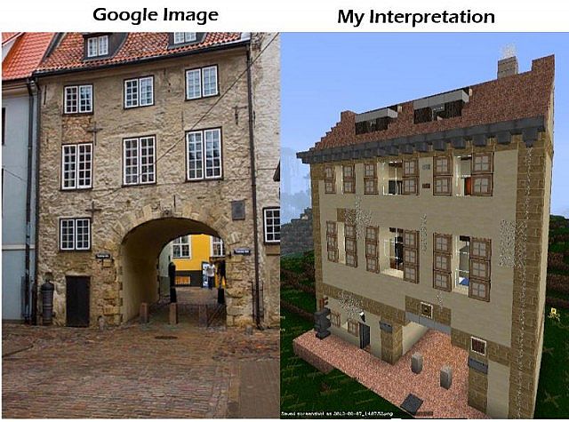 Sweden Street - A google Images Minecraft Recreation Minecraft Map