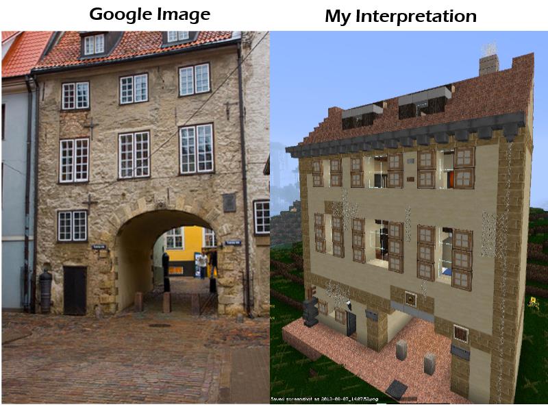 Sweden Street - A google Images Minecraft Recreation Minecraft Map