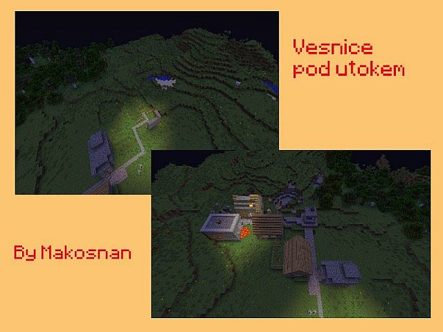 Vesnice pod útokem - Village under attack [CZ/EN] Minecraft Map