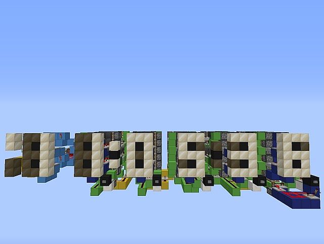 Compact Real-Time Clock: Powered by Cauldrons Minecraft Map