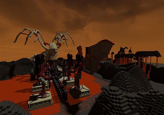 Ashalon the land of the Firedemon Sanatos Minecraft Map