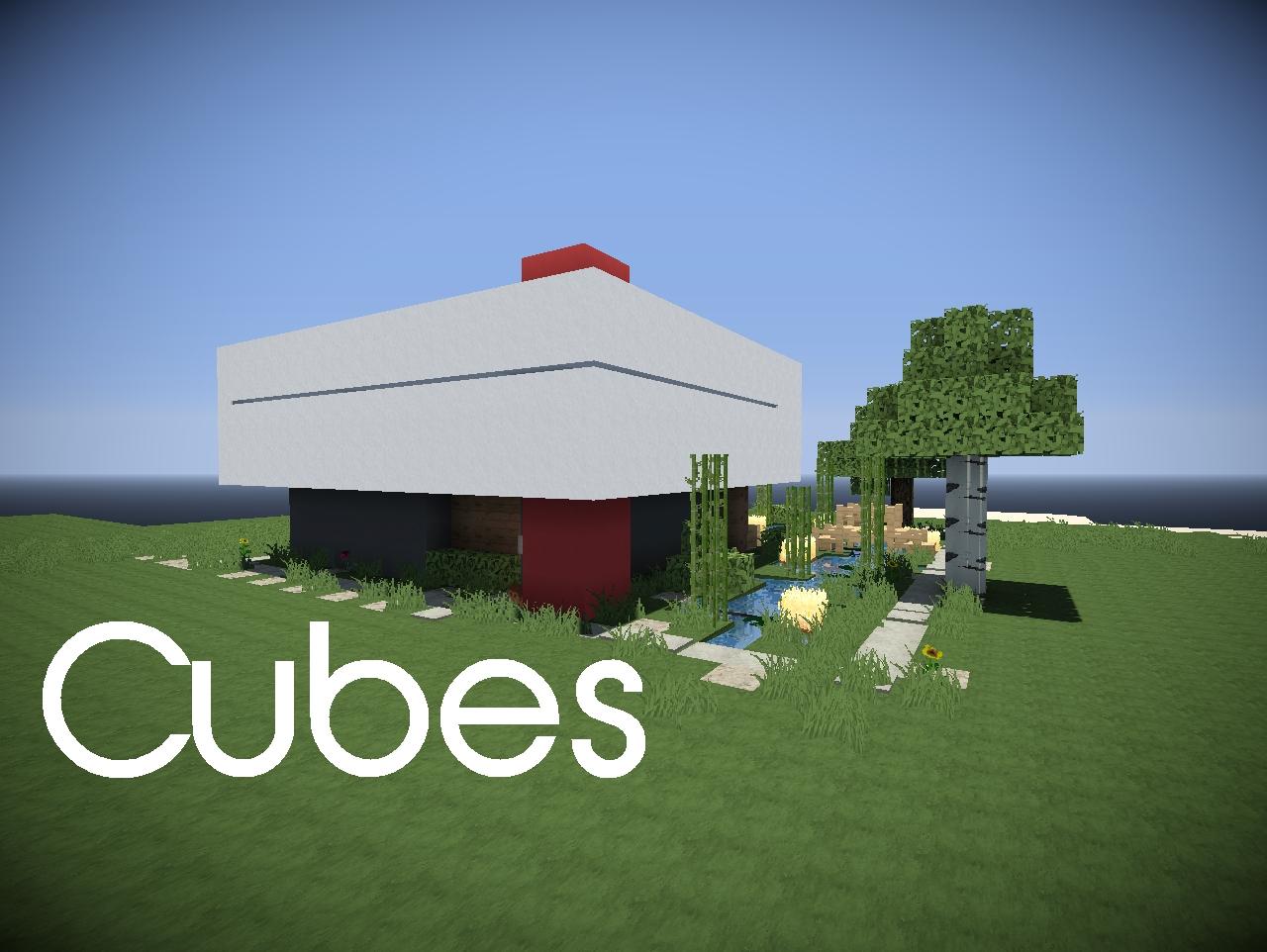 ~Cubes~ Modern house Minecraft Map