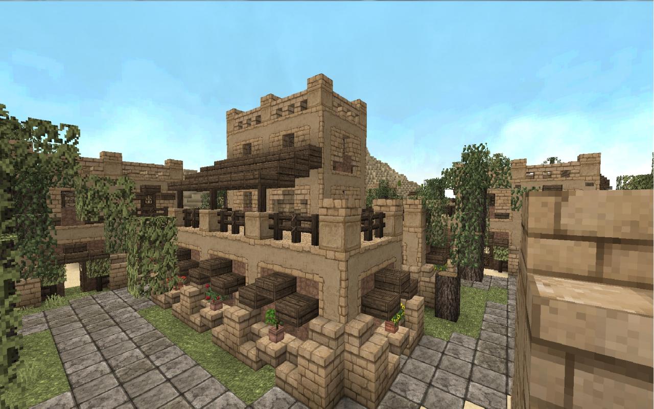 Rich Desert House (tutorial video included) Minecraft Map