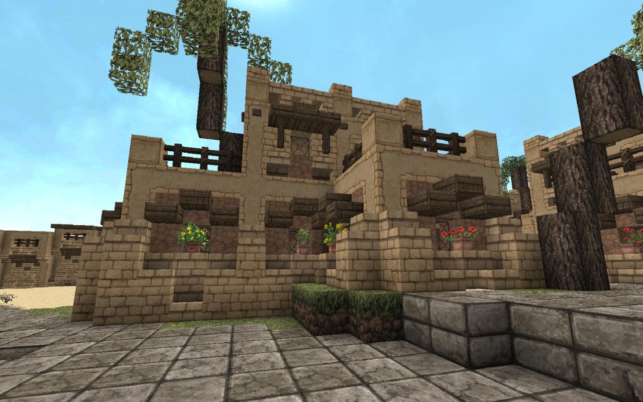 Rich Desert House (tutorial video included) Minecraft Map