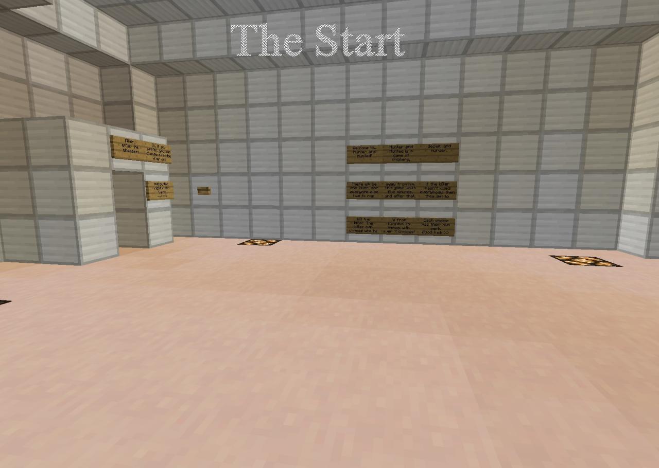 Hunter and Hunted 1.1 - A game of Trickery, Deceit, and Murder Minecraft Map