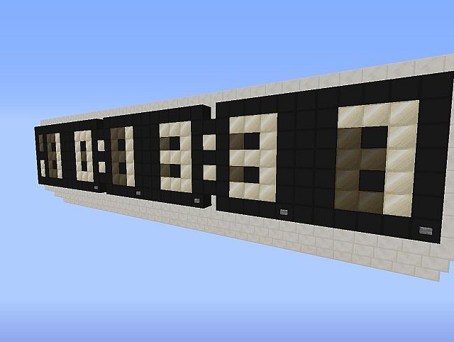 Compact Real-Time Clock: Powered by Cauldrons Minecraft Map