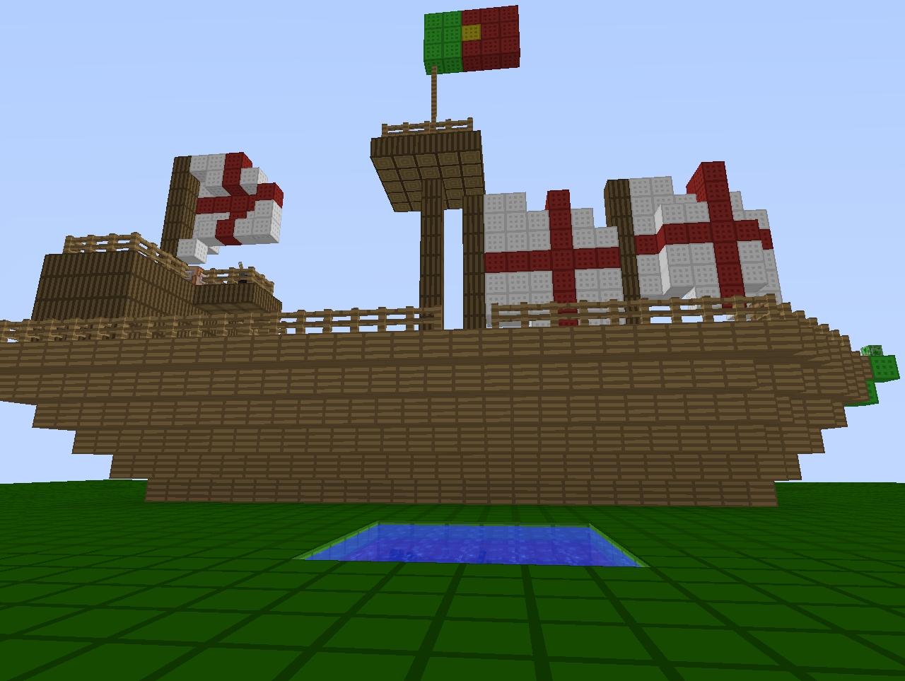 Caravela Portuguesa / Portuguese sailing ship Minecraft Map