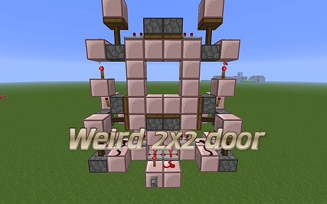 Weird 2x2 door Minecraft Map