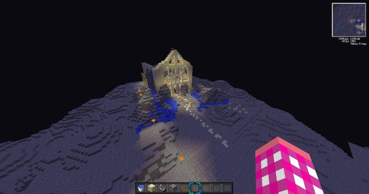 The Archives/Cathedral MineZ map submission. Minecraft Map