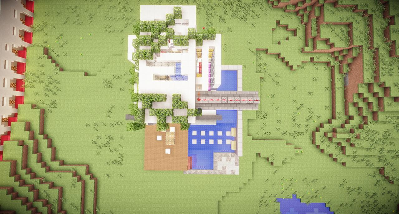 Triplex Modern Home Minecraft Map