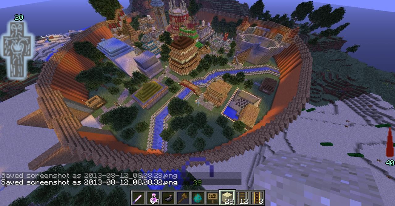 konoha sand village and earth village by narutouragn Minecraft Map