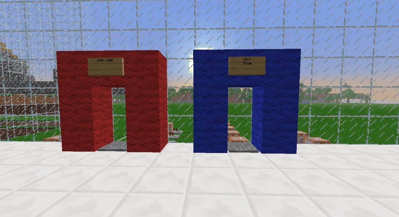 Capture the flag with redstone Minecraft Map