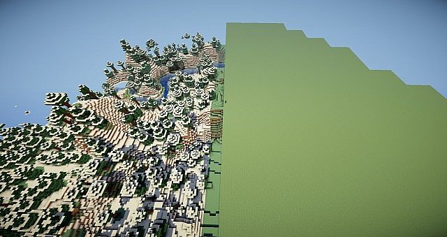 Weird generated world Minecraft Map