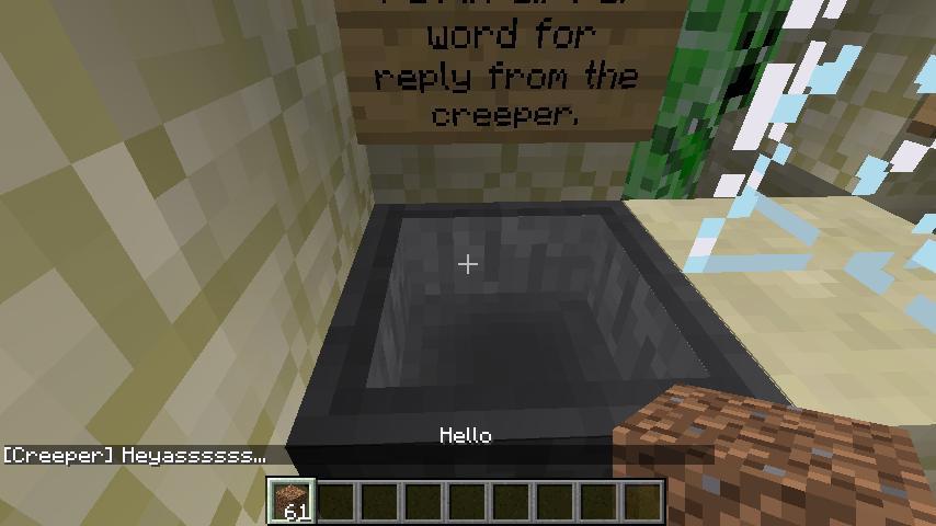 Minecraft Invention: Talking with Mobs... Sorta Minecraft Map