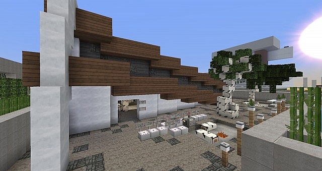 Modern Organic house Minecraft Map