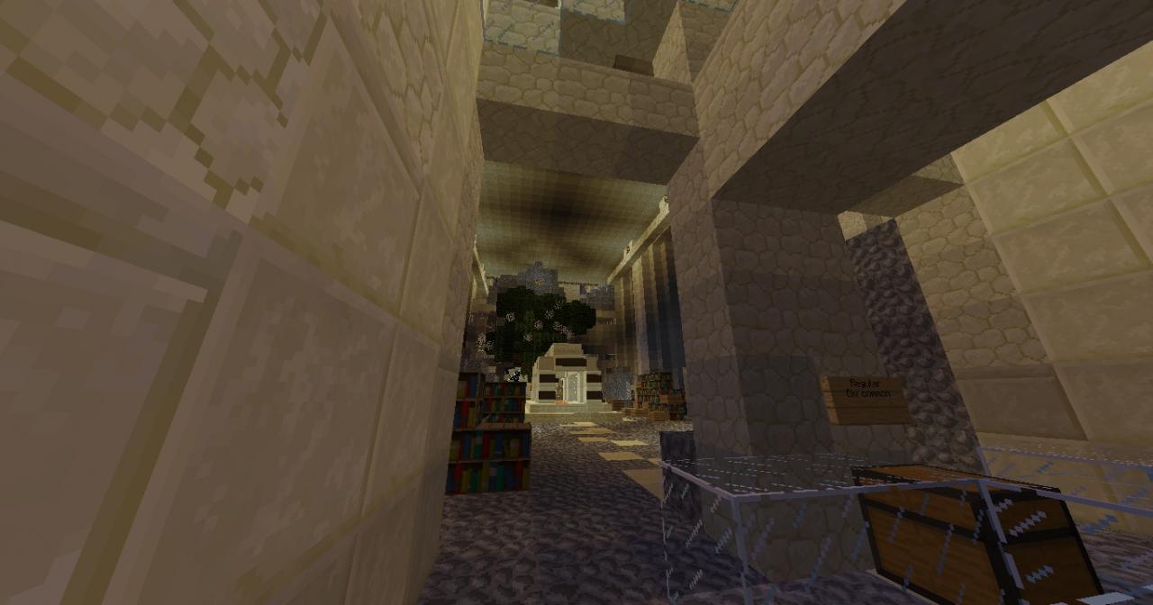 The Archives/Cathedral MineZ map submission. Minecraft Map
