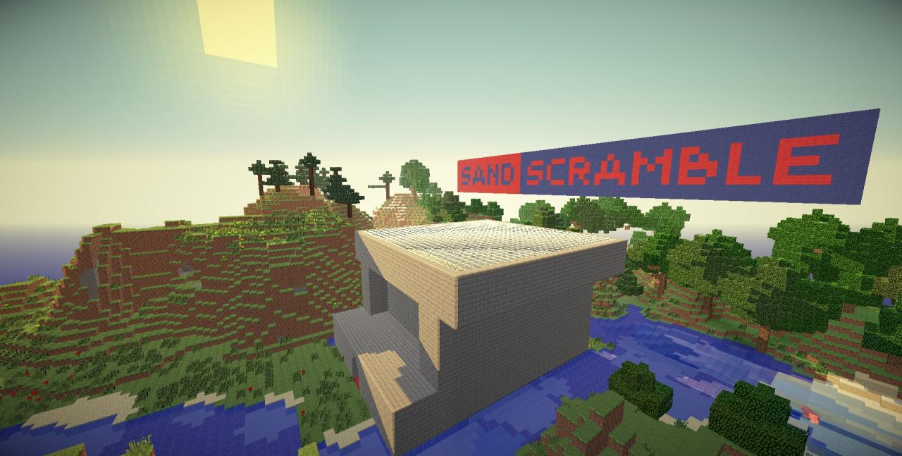 Sand Scramble- New Minigame for 2+ Players! Minecraft Map
