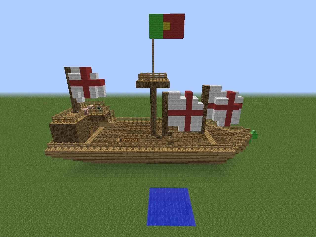 Caravela Portuguesa / Portuguese sailing ship Minecraft Map