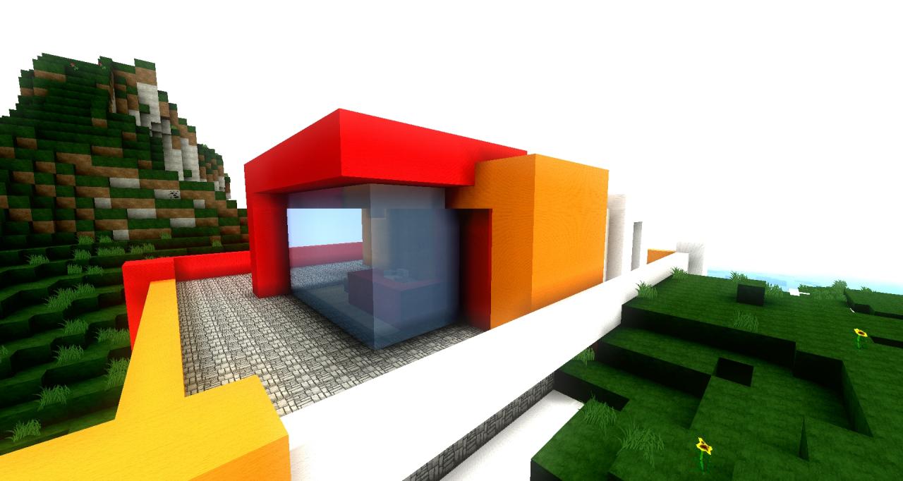 Colourful Modern House Minecraft Map