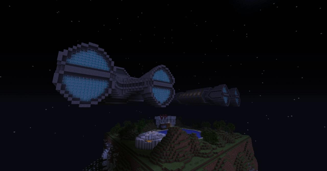 Space Battle 2 by vegardplanet (TNT cannons) Minecraft Map