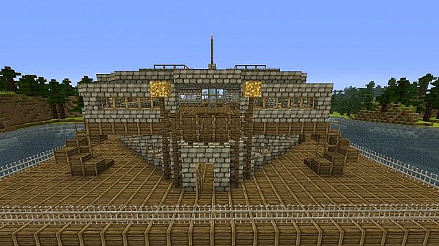 Docked Ship house Minecraft Map