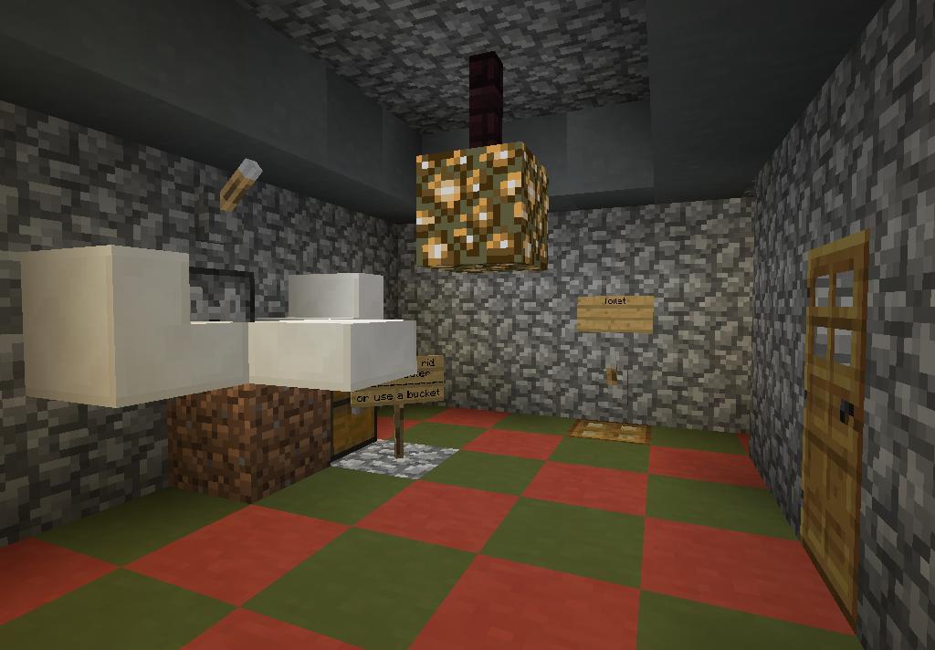 WORKING BATHROOM - no mods required Minecraft Map
