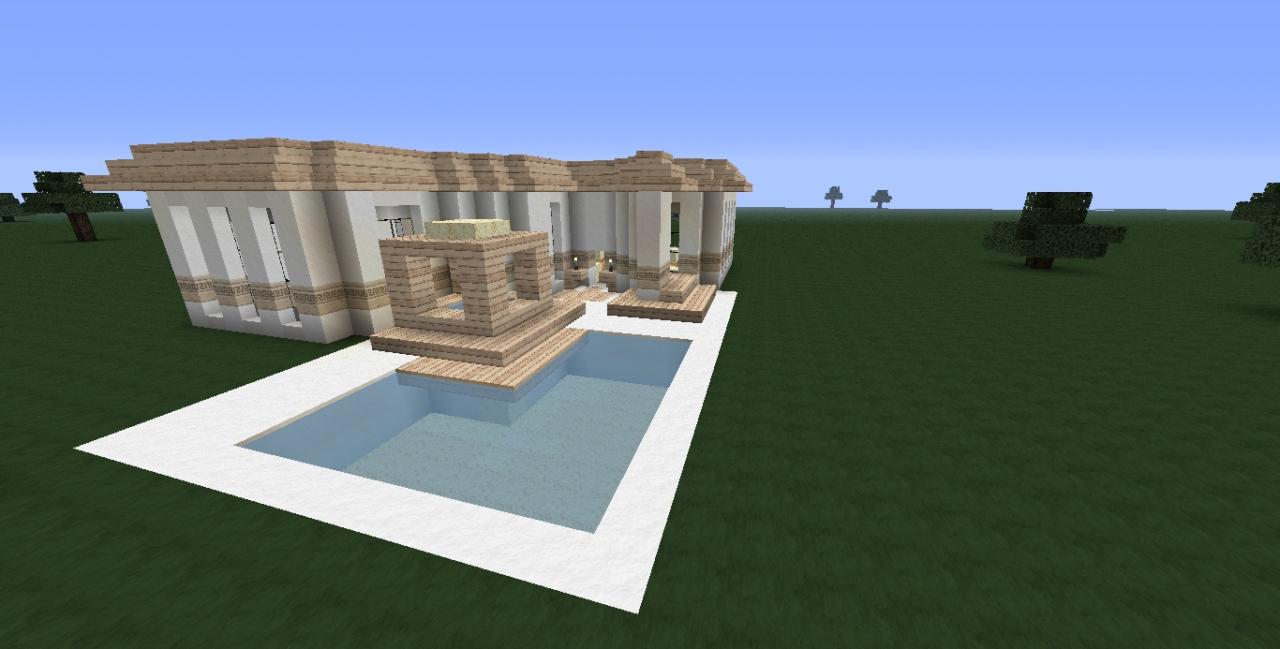 Birch Modern Home Minecraft Map