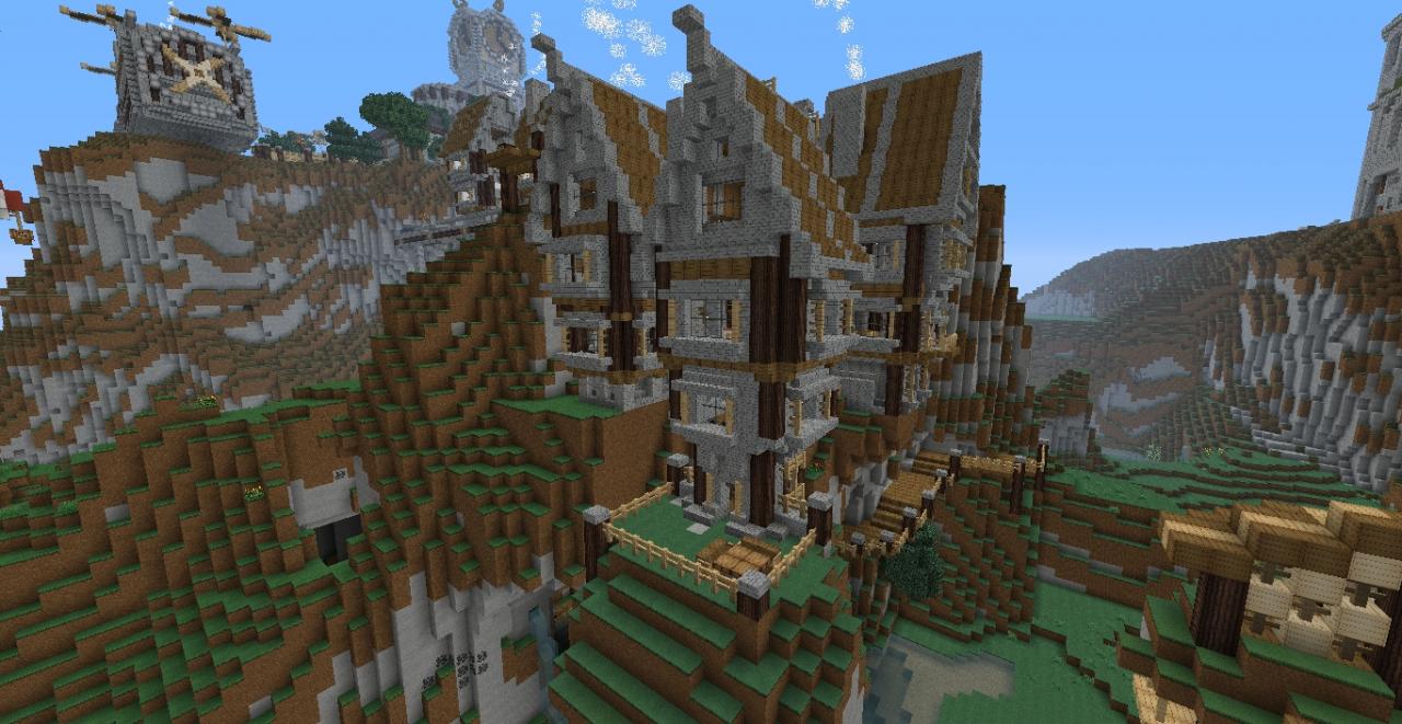 Steampunk-Fantasy Megabuild Minecraft Map