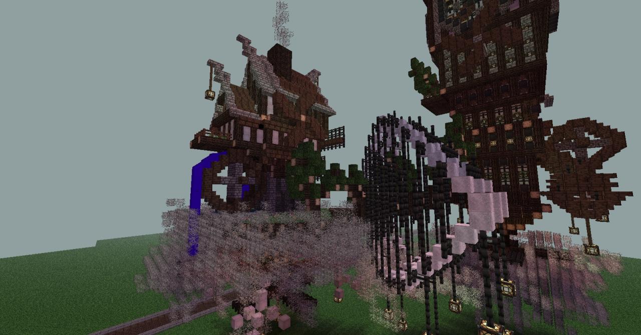Nordic-Steampunk Server Build Minecraft Map
