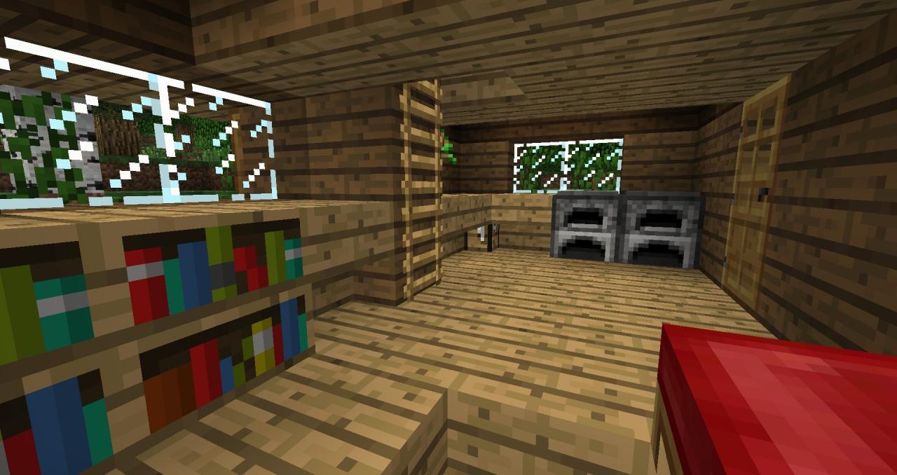 Simple Wooden Cabin :: Great for a start off house! Minecraft Map