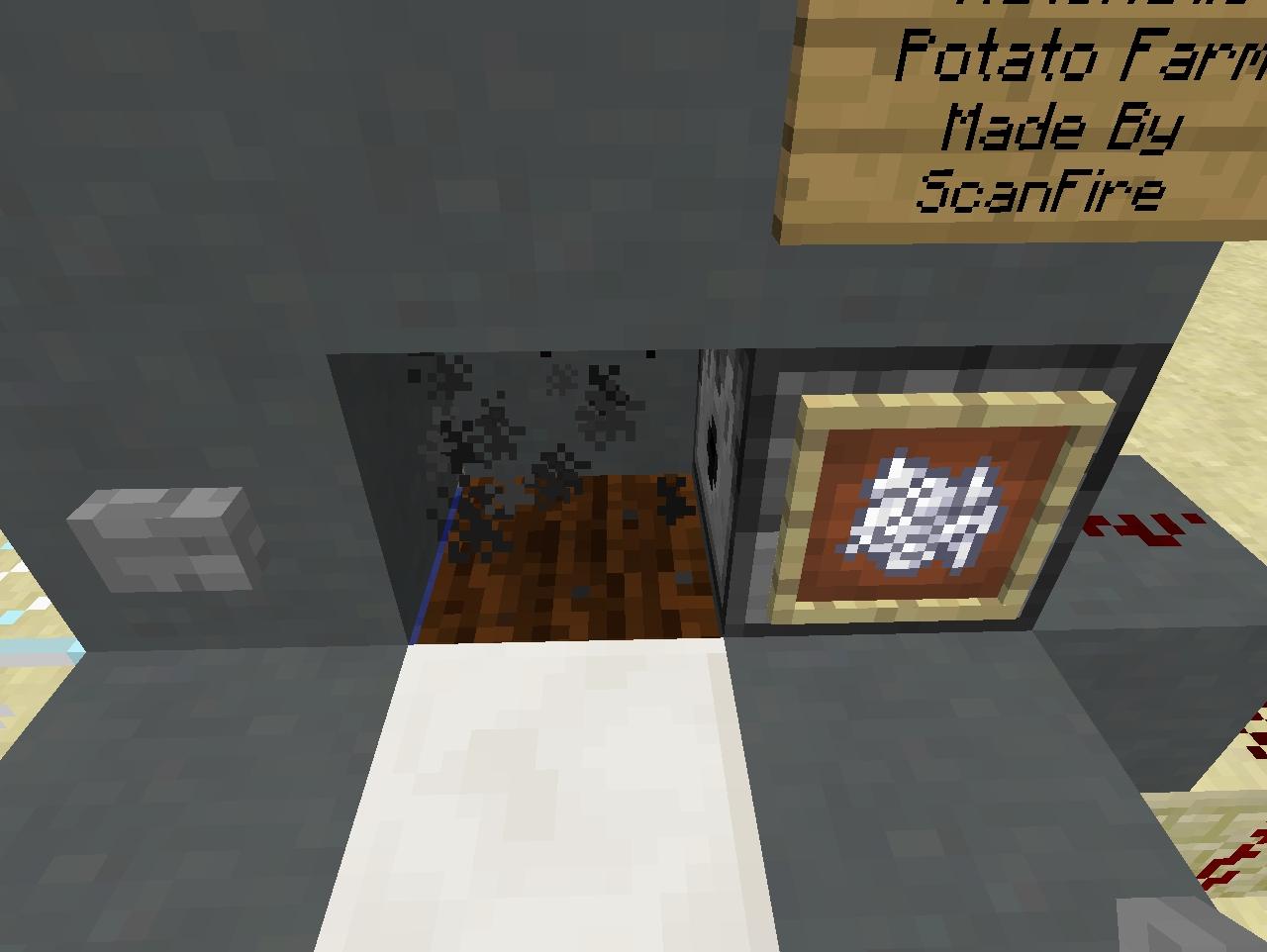 semiAutomatic Potato Farm Minecraft Map
