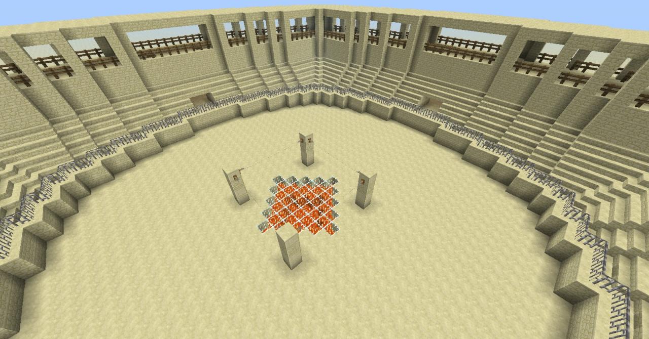 A little sandstone arena Minecraft Map