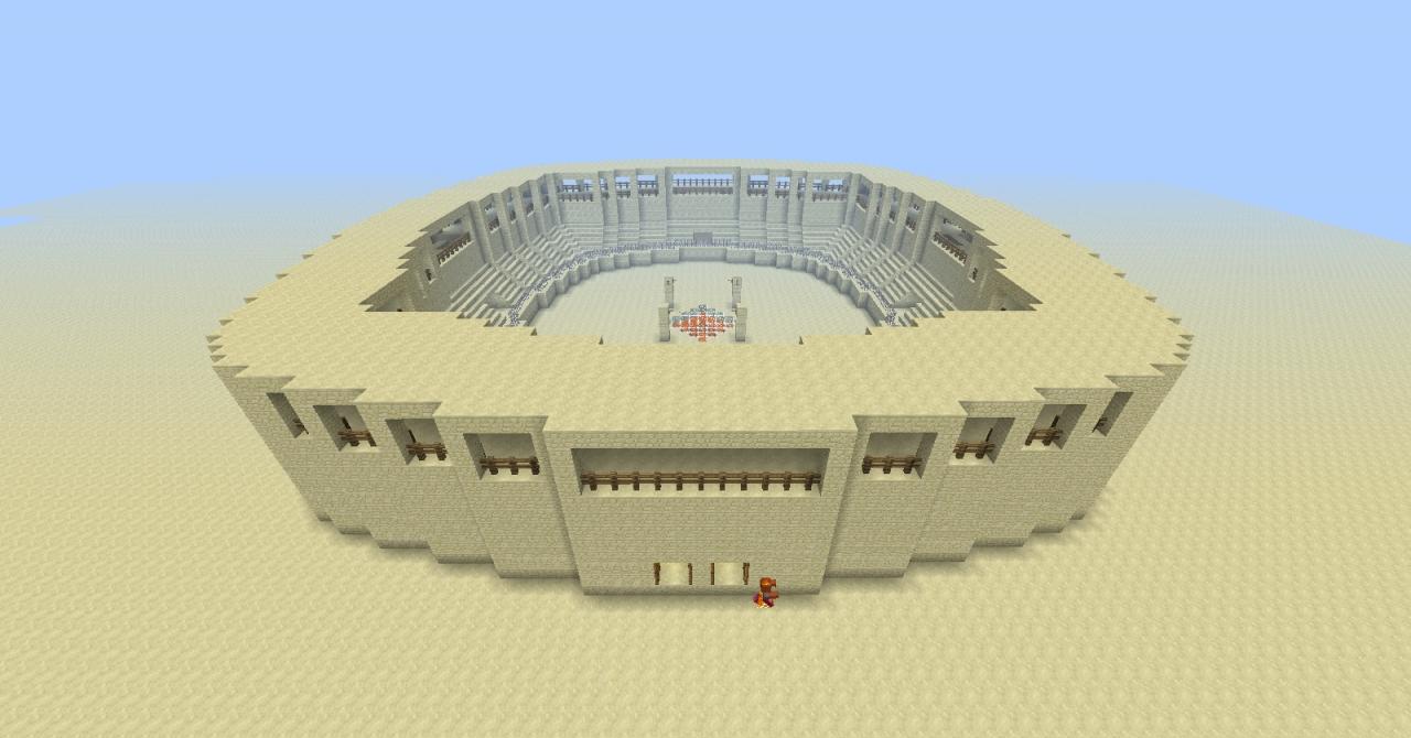 A little sandstone arena Minecraft Map