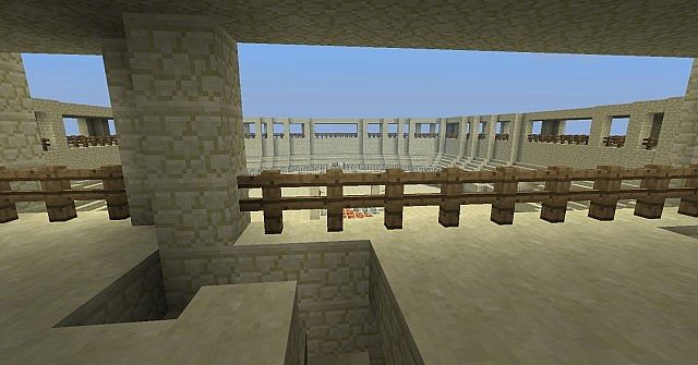 A little sandstone arena Minecraft Map