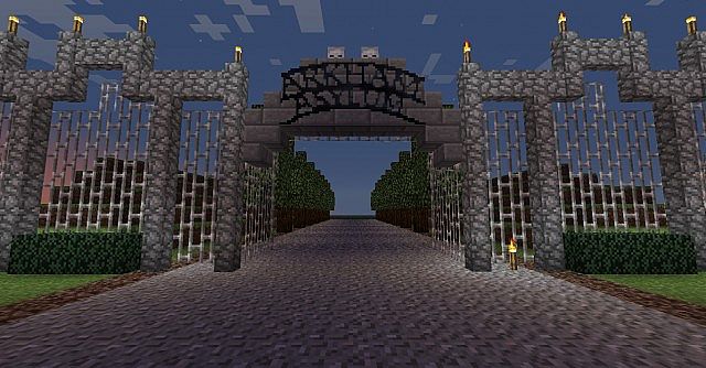 The Arkham Asylum gate sign so far. Ill be making Glowstone white soon.