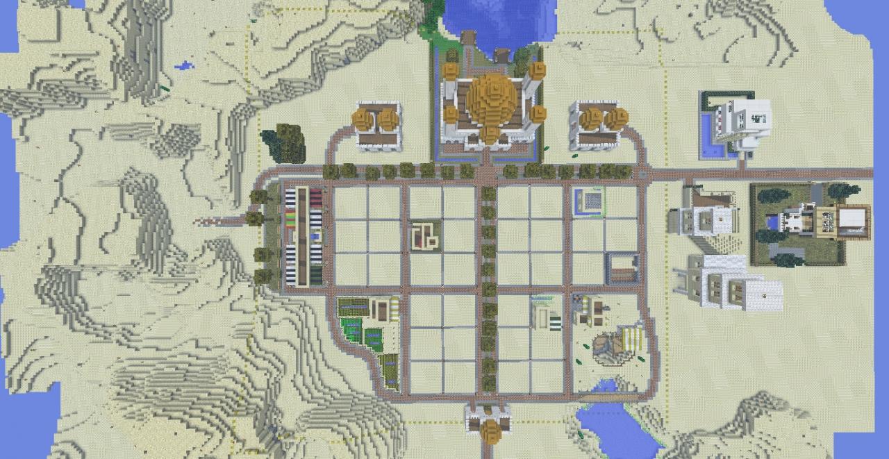 Survival Desert City Build (Iran) Minecraft Map