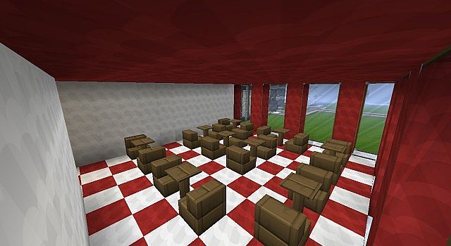 Modern city/town Pizza Restaurant Place Minecraft Map