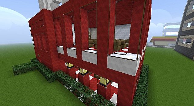 Modern city/town Pizza Restaurant Place Minecraft Map
