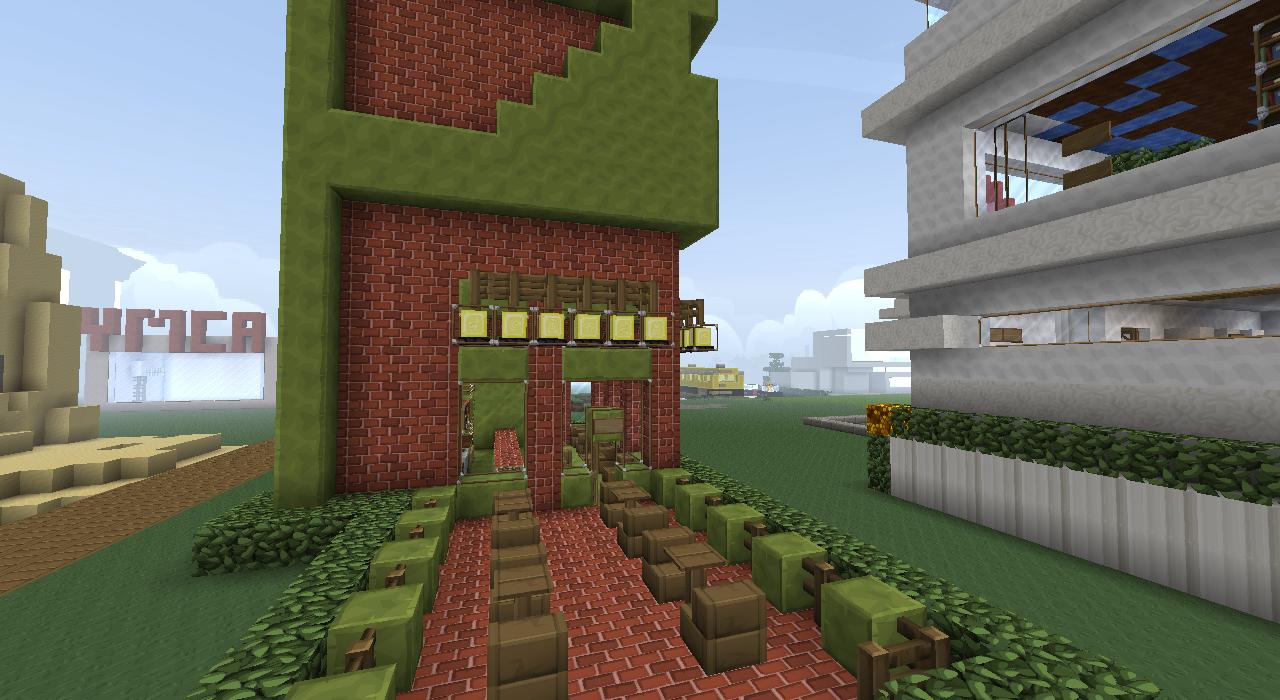 Modern City Deli shop restaurant Minecraft Map