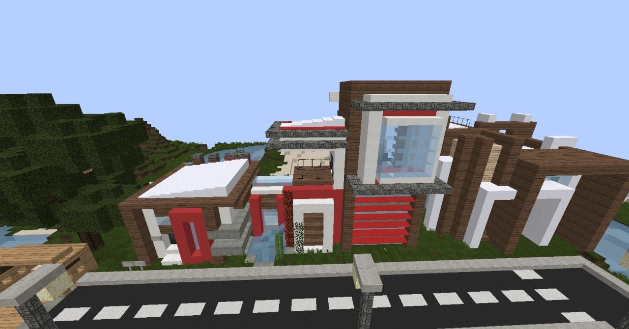 Modern house collab on the World of Keralis server! Minecraft Map