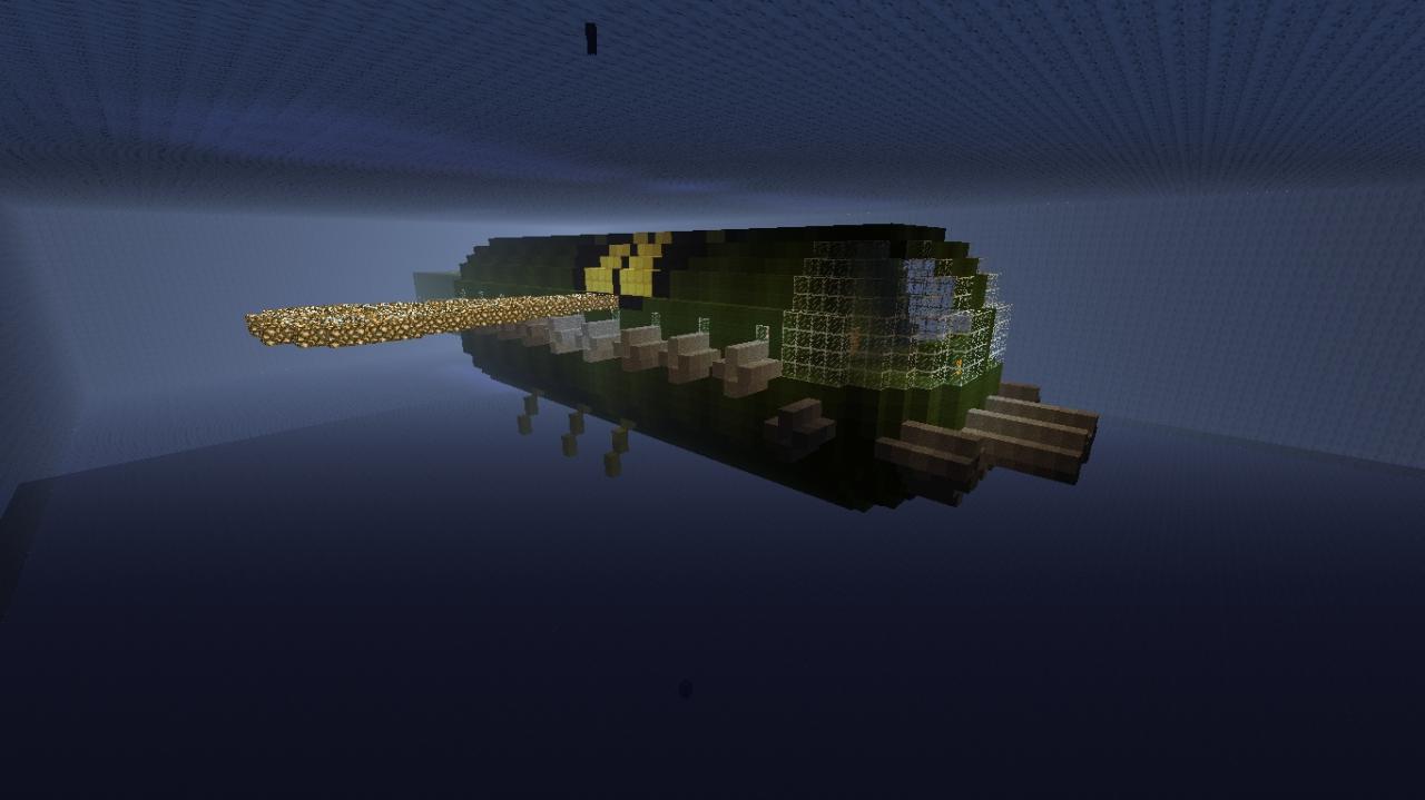 dragon fly nuclear submarine Minecraft Map