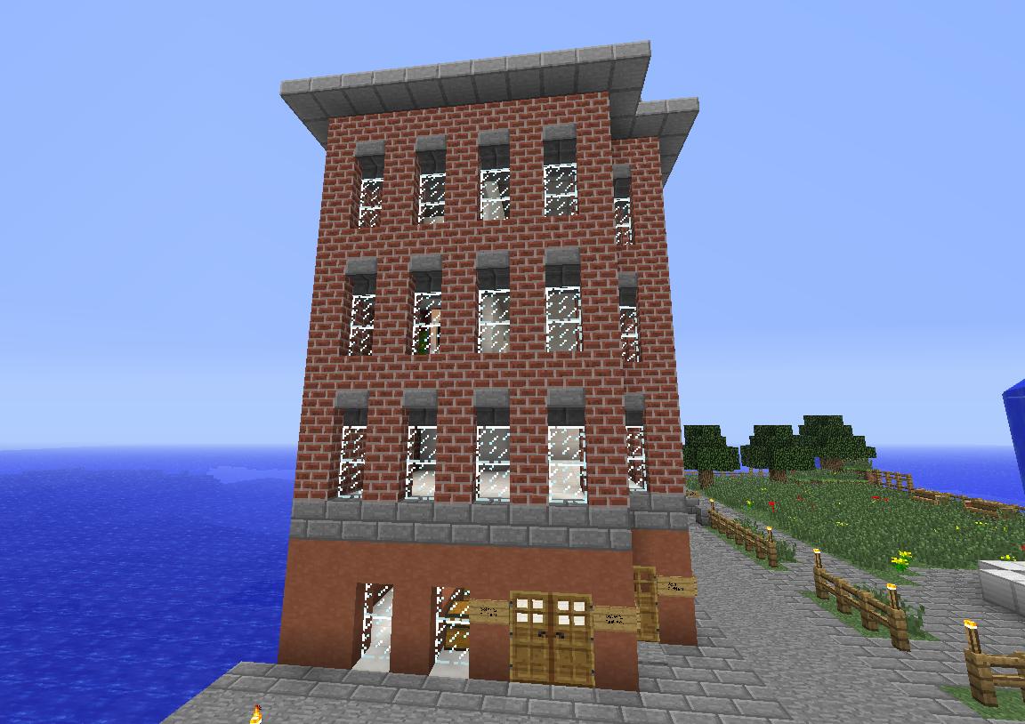 Corner Store and Apartment Building Minecraft Map