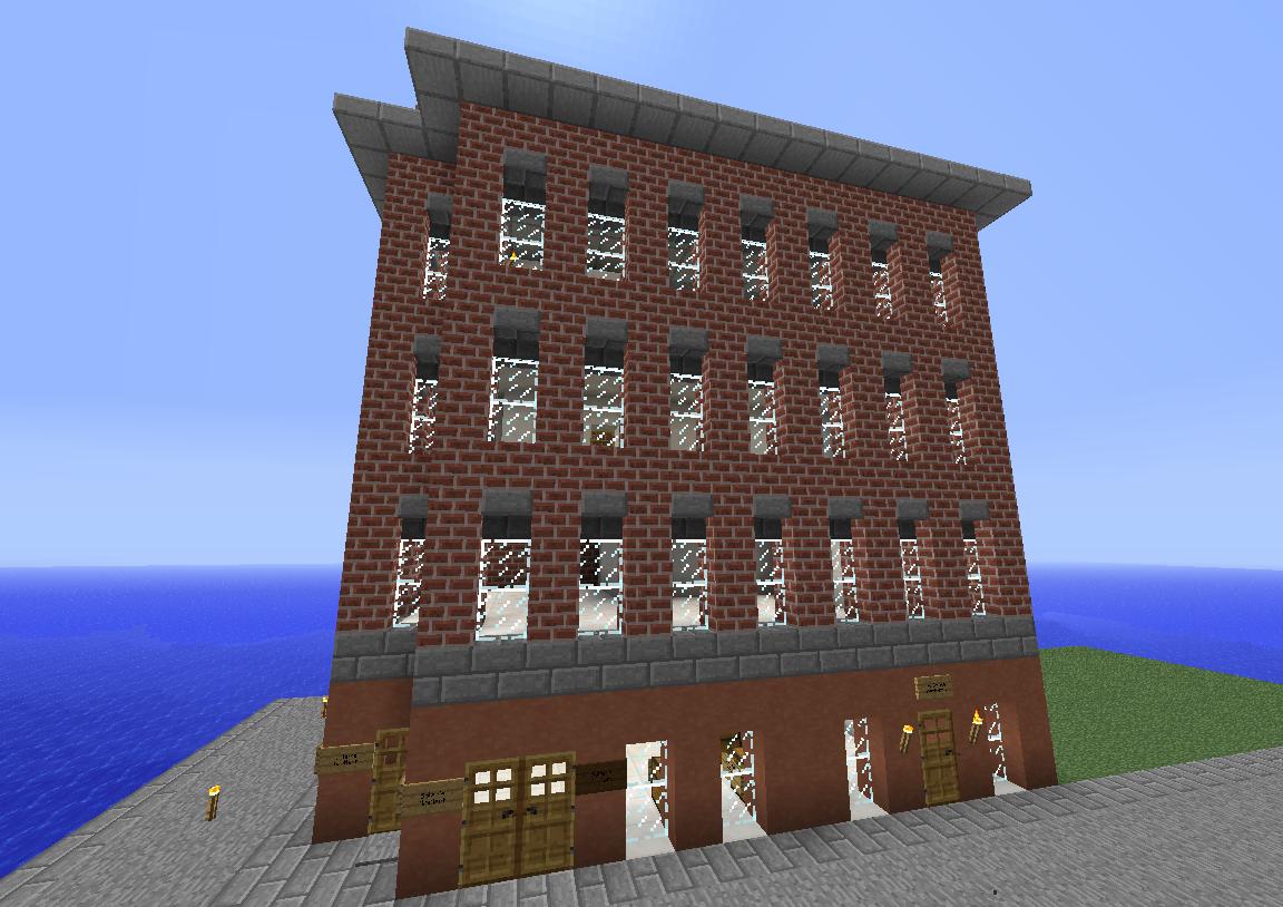 Corner Store and Apartment Building Minecraft Map