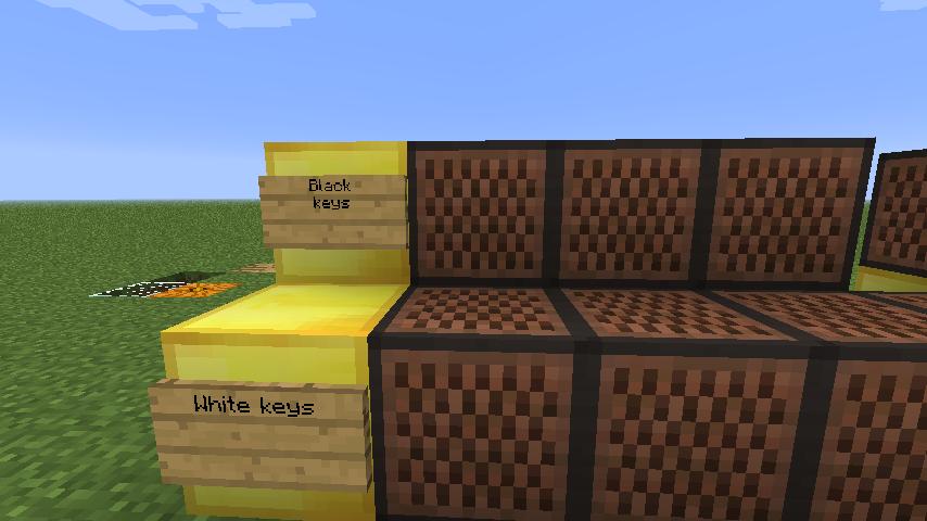 Easy Note block Piano Minecraft Map