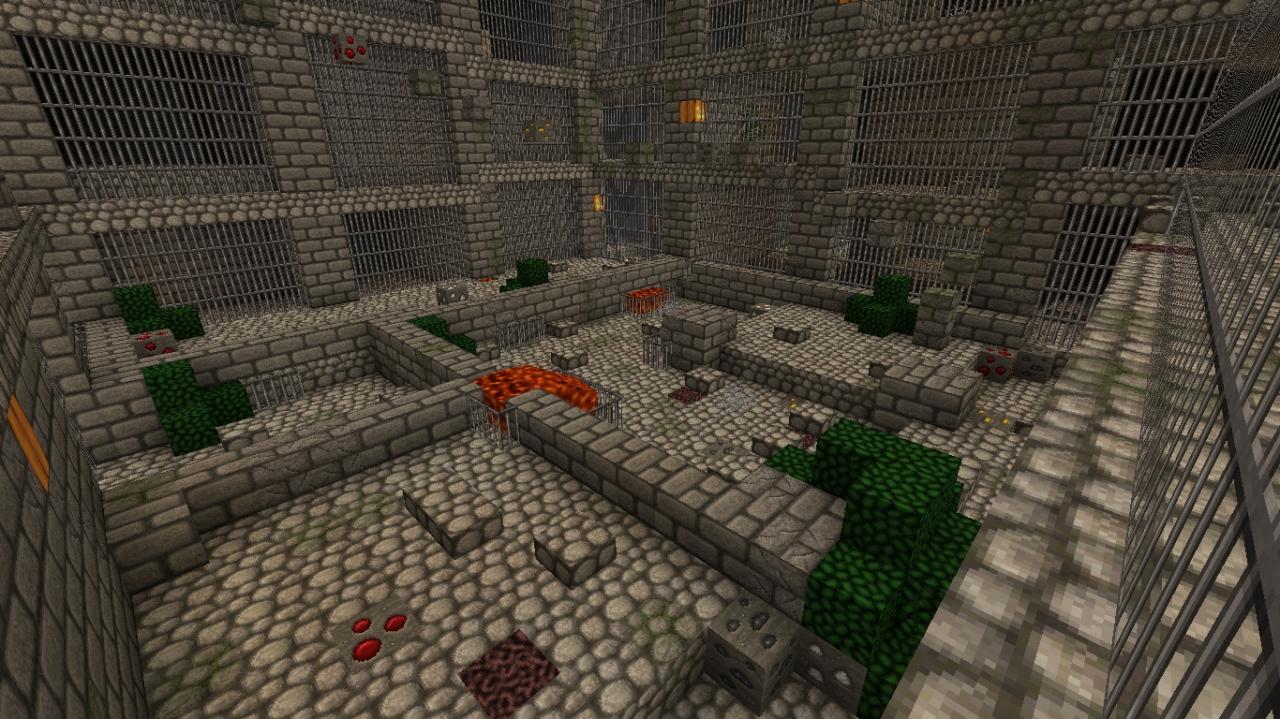 Ruined Temple Pit Minecraft Map