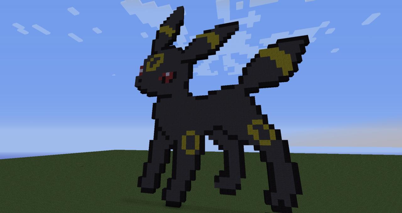 umbreon pixel art Minecraft Project