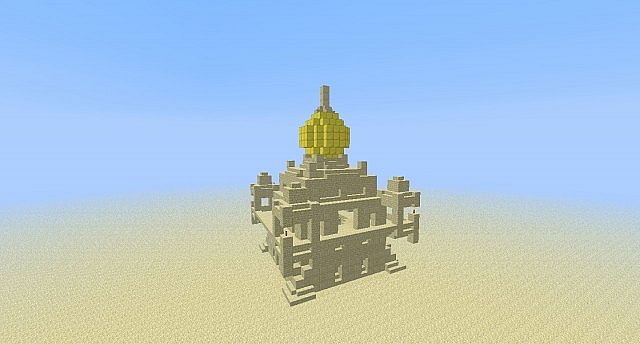 Sandstone temple Minecraft Map