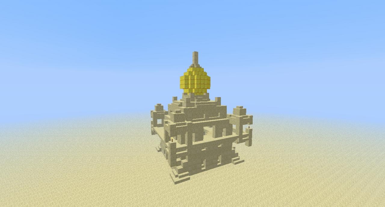 Sandstone temple Minecraft Map