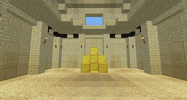 Sandstone temple Minecraft Map