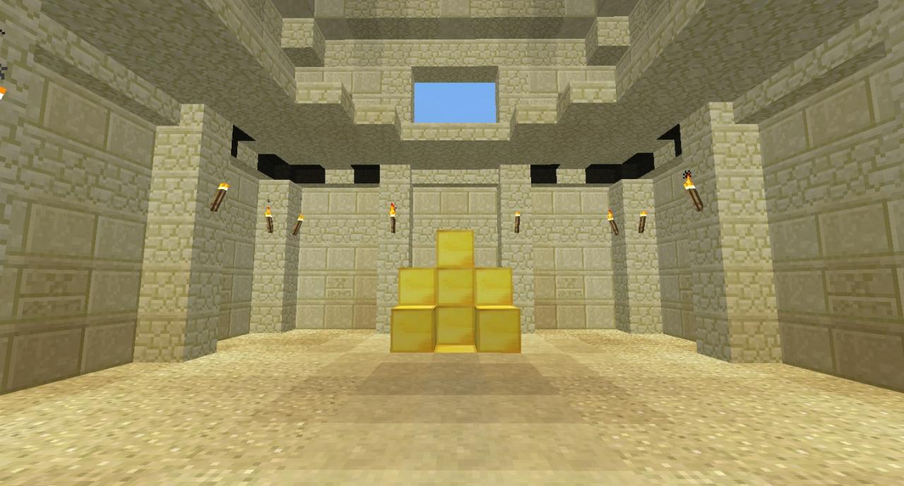 Sandstone temple Minecraft Map